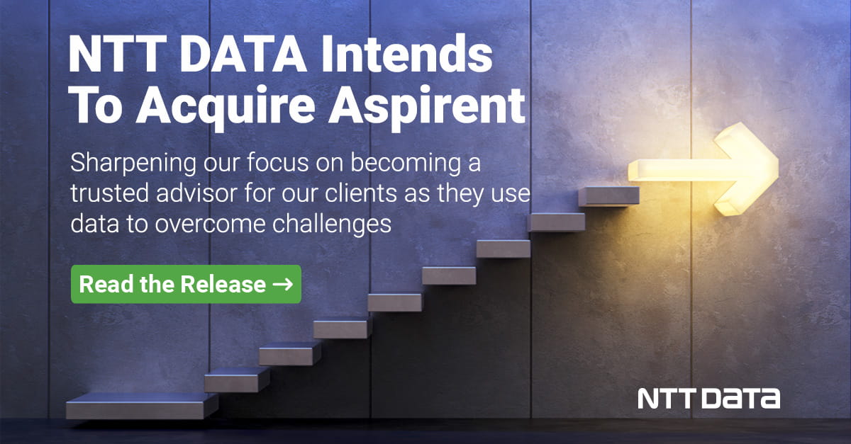 NTT DATA Intends to Acquire Data Analytics Firm Aspirent | NTT DATA