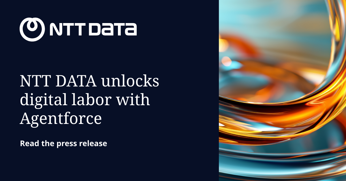 NTT DATA Announces New Industry-Ready Service for Salesforce’s Agentforce | NTT DATA