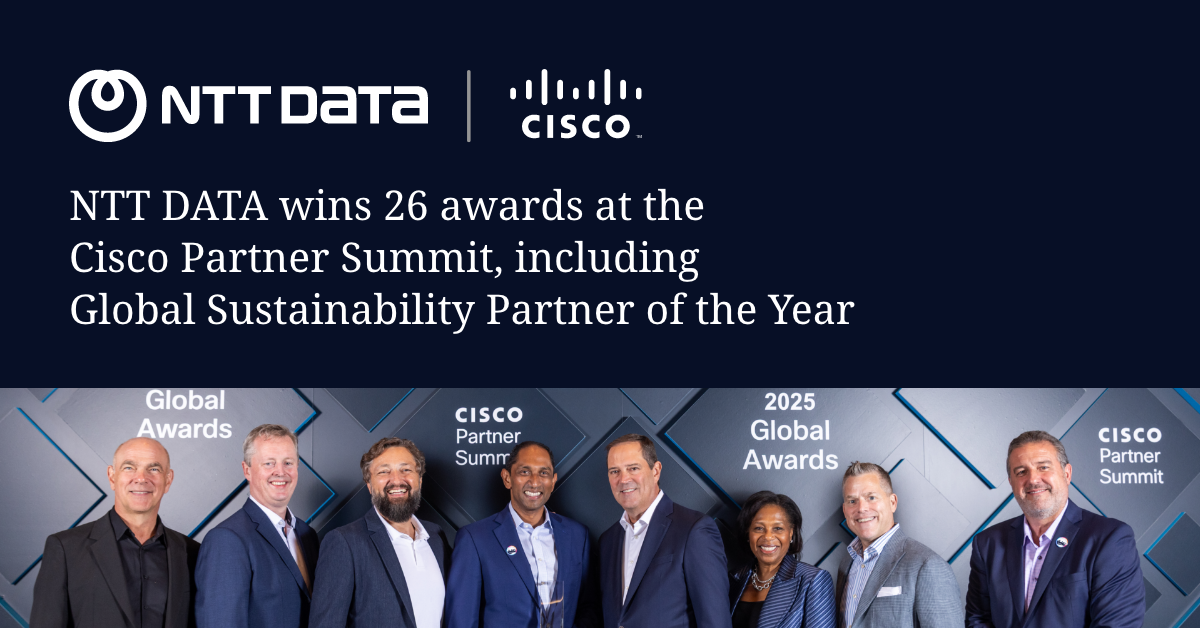 NTT DATA Wins 26 Awards at Cisco Partner Summit 2025, Including Global Sustainability Partner of ...