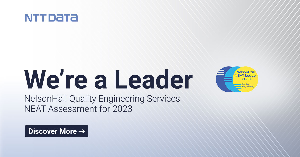 NTT DATA Named a Leader in NelsonHall NEAT Report for Quality ...