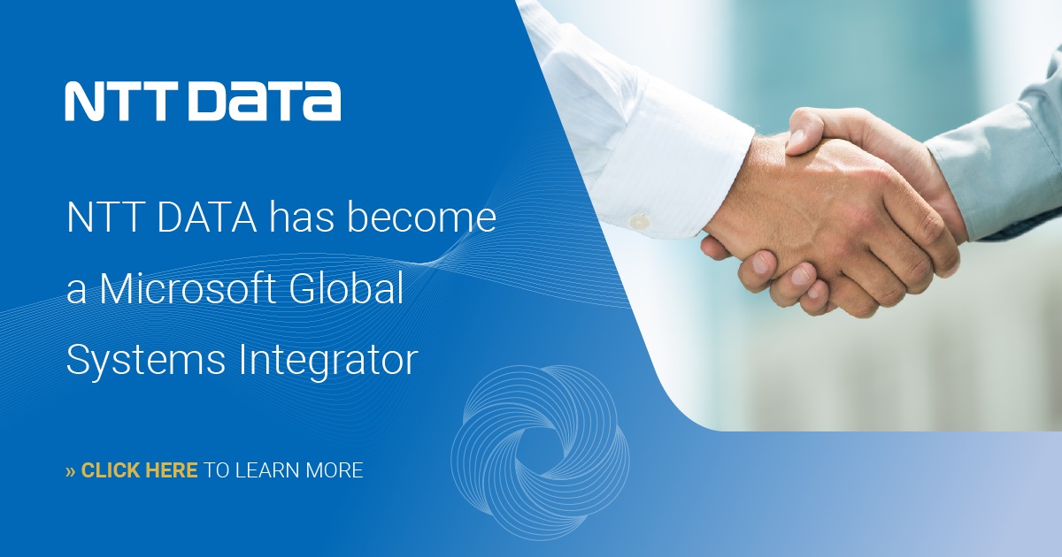 NTT DATA Becomes Microsoft Global System Integrator Partner, Driving Innovation in the Cloud ...